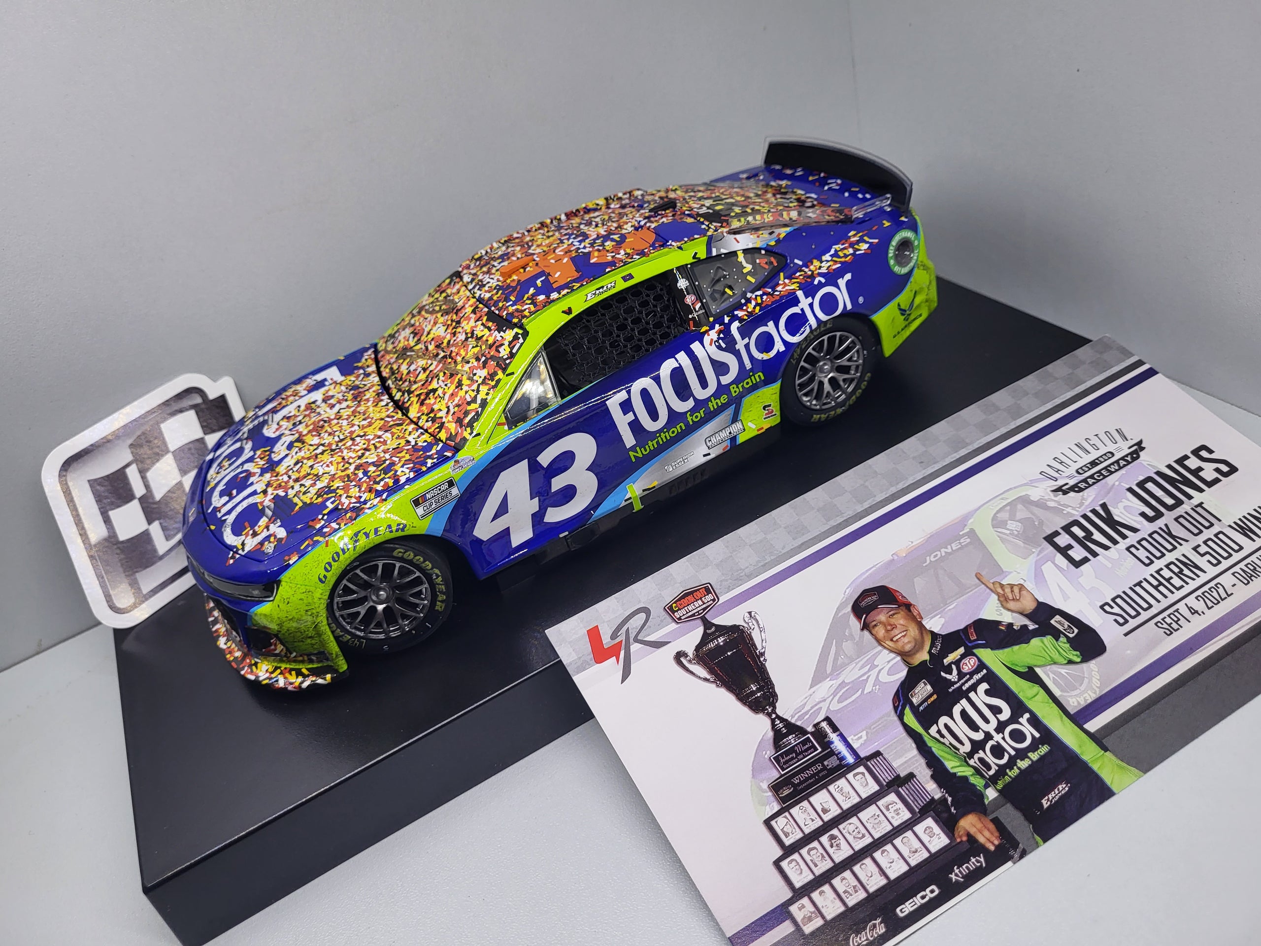 Erik Jones /Richard Petty Dual Autographed 2022 Darlington Win 1:24 ...